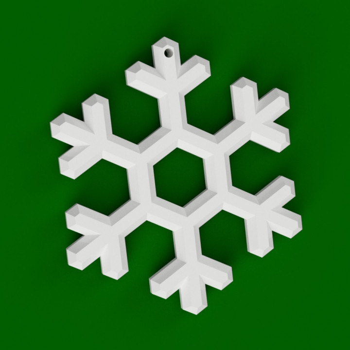 3D Printable Christmas snowflake by imakina