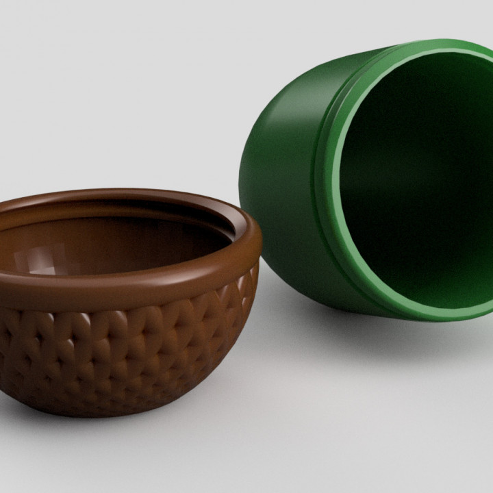 3D Printable Acorn box by imakina