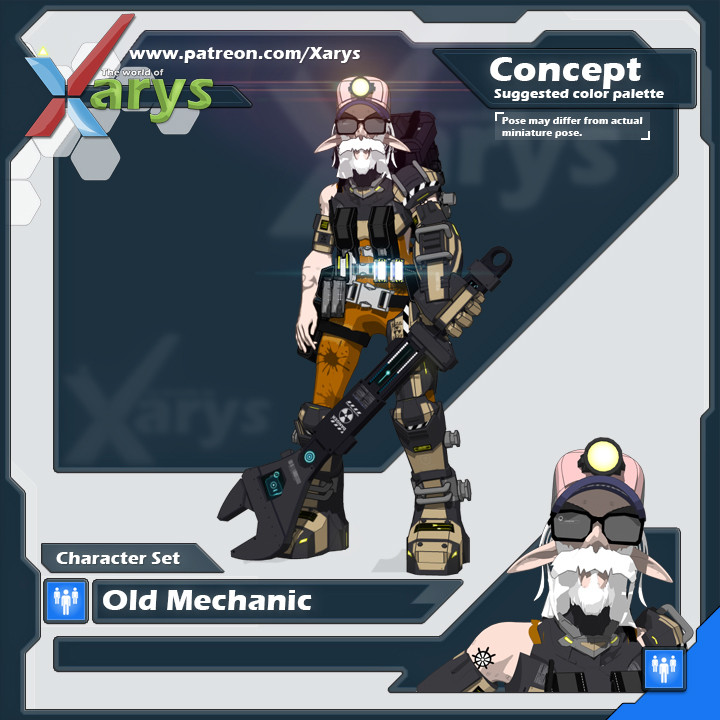 3D Printable Mechanic by Xarys Games