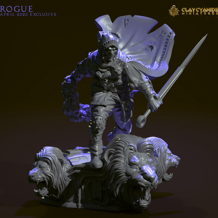 3D Printable Rogue by Clay Cyanide Miniatures