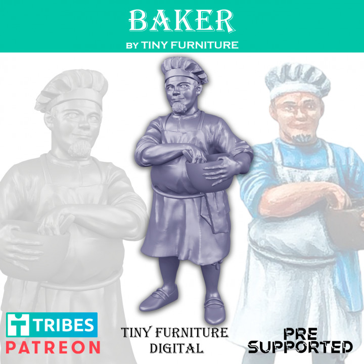 3D Printable Baker by Tiny Furniture