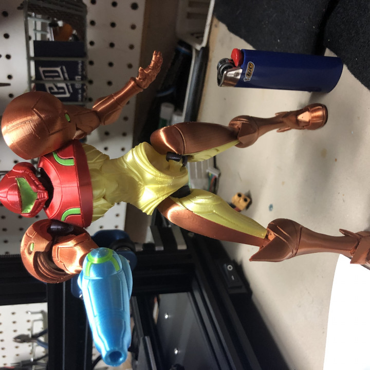 3D Print of Samus from Metroid - Articulated Figure by joeblow1