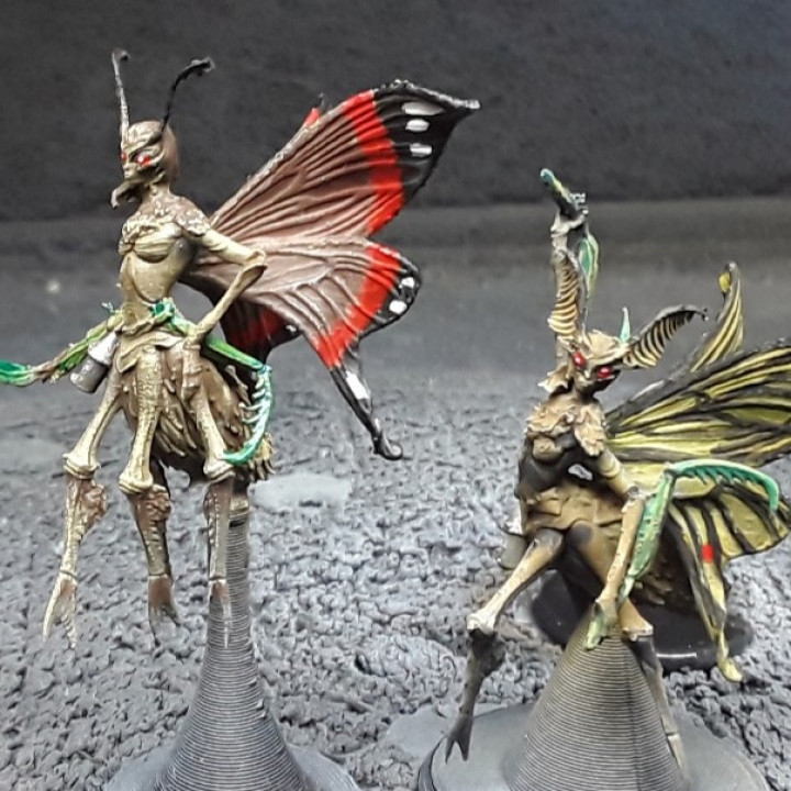 3D Printable Moth Girl by Mini Monster Mayhem