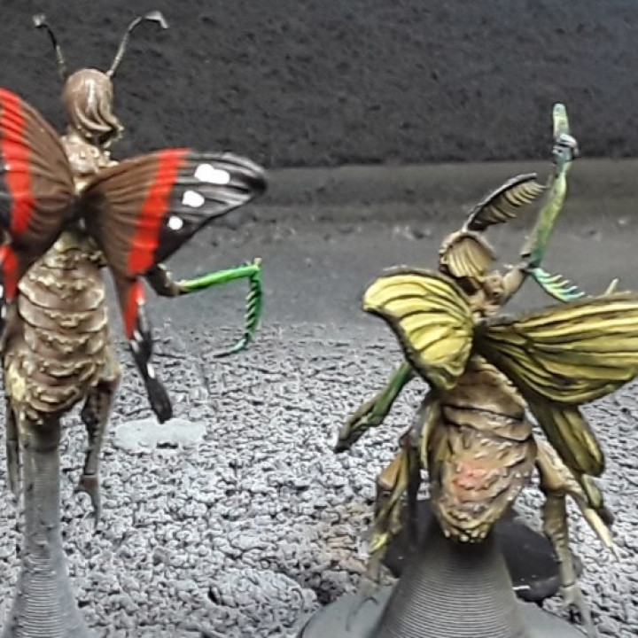 3D Printable Moth Girl by Mini Monster Mayhem