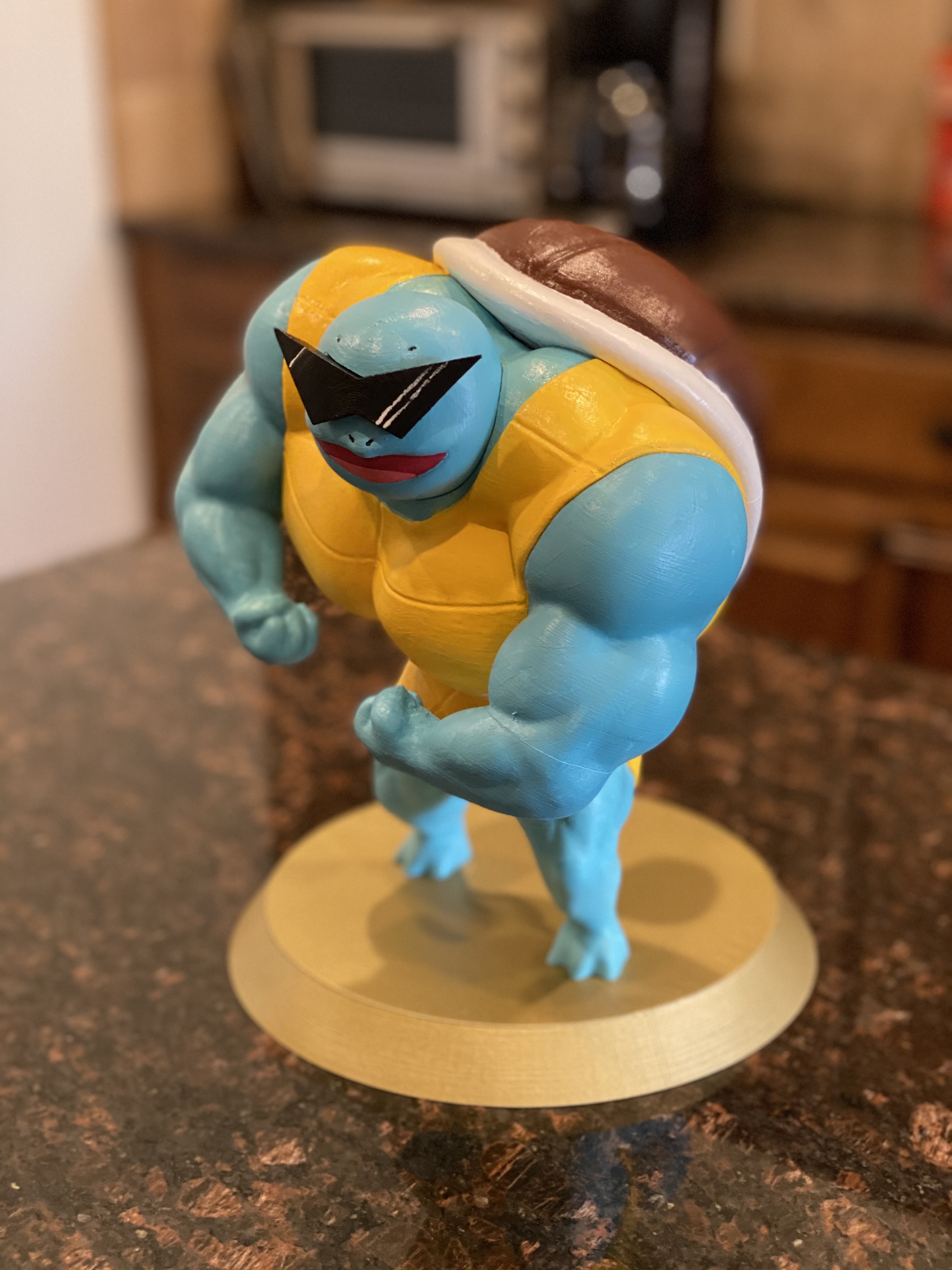 3D Printable Ultra swole Squirtle by Chan Yen Yee