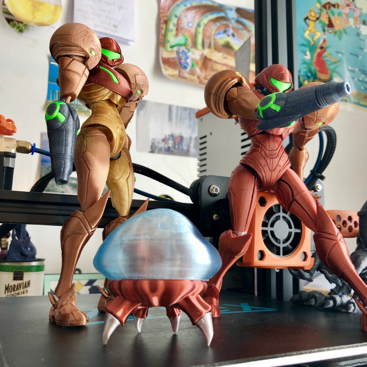 3D Printable Metroid ( Parasite ) Figurine by OpenFigure 3D