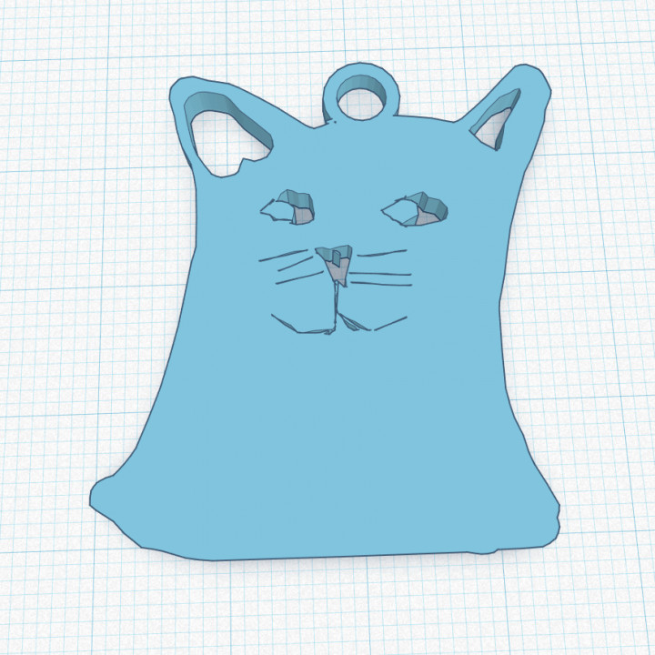 3D Printable cat key chain by Andrey Goshkaderov`