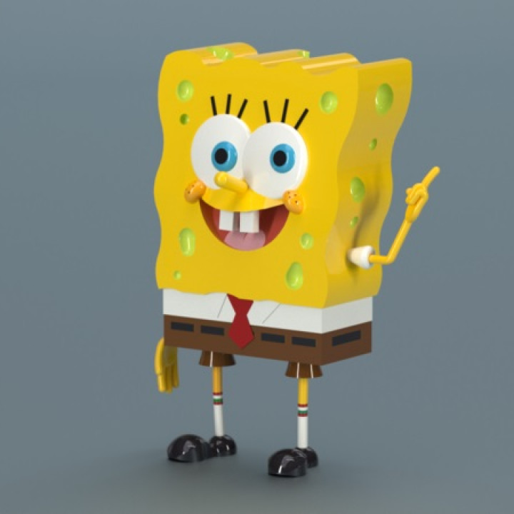 3D Printable SpongeBob figure by Dal Part