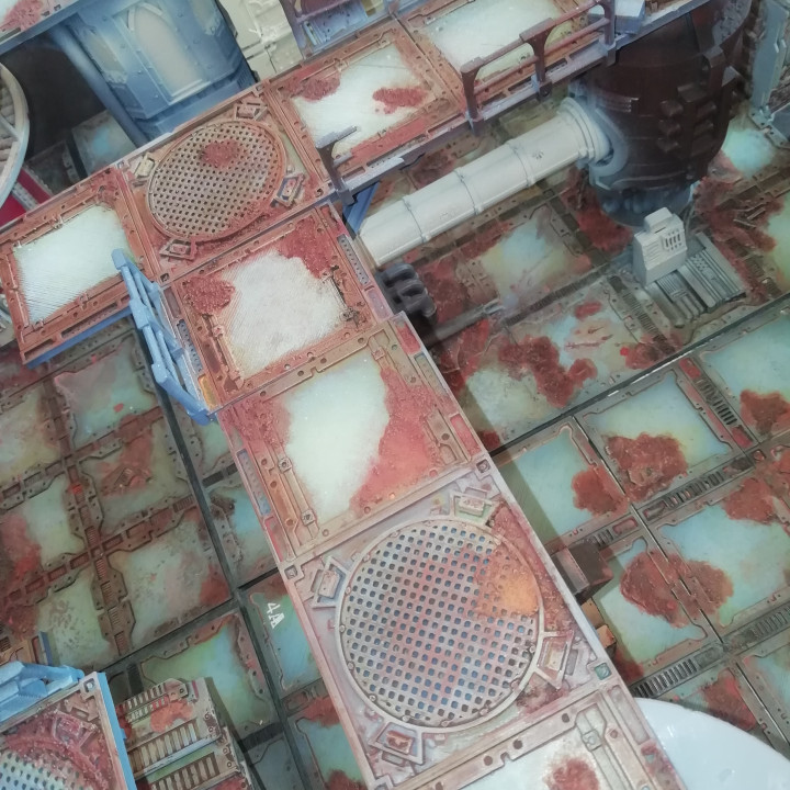 3D Printable Necromunda Zone Mortalis compatible platforms by Seb