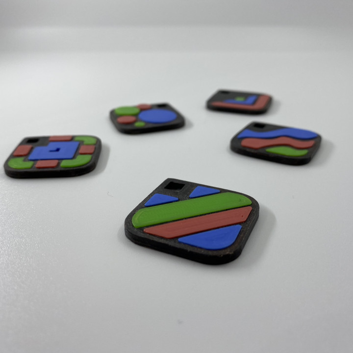 3D Printable Modern Keyrings by Tom Price