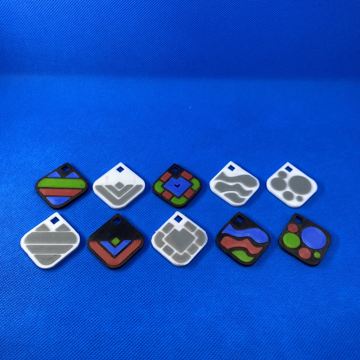 3D Printable Modern Keyrings by Tom Price