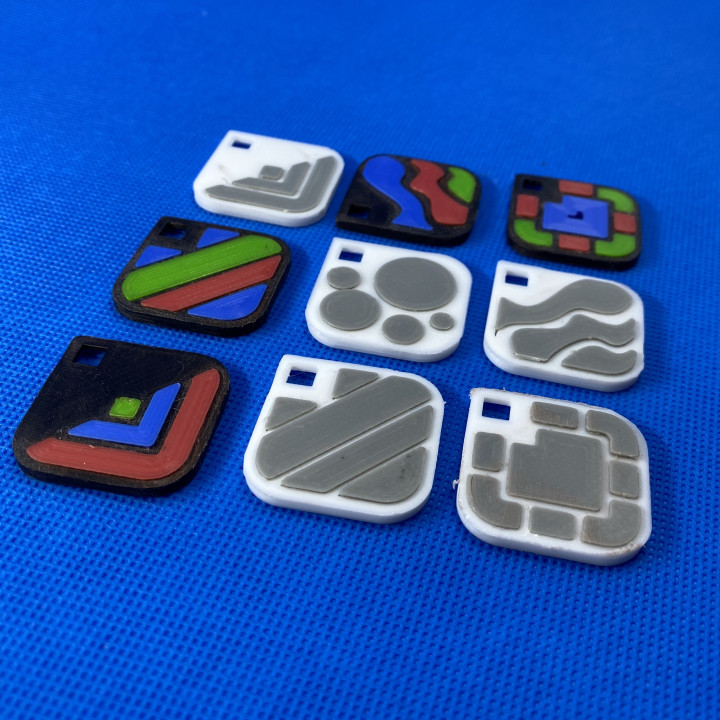 3D Printable Modern Keyrings by Tom Price