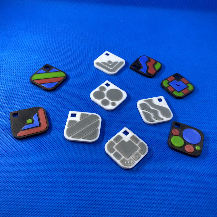 3D Printable Modern Keyrings by Tom Price