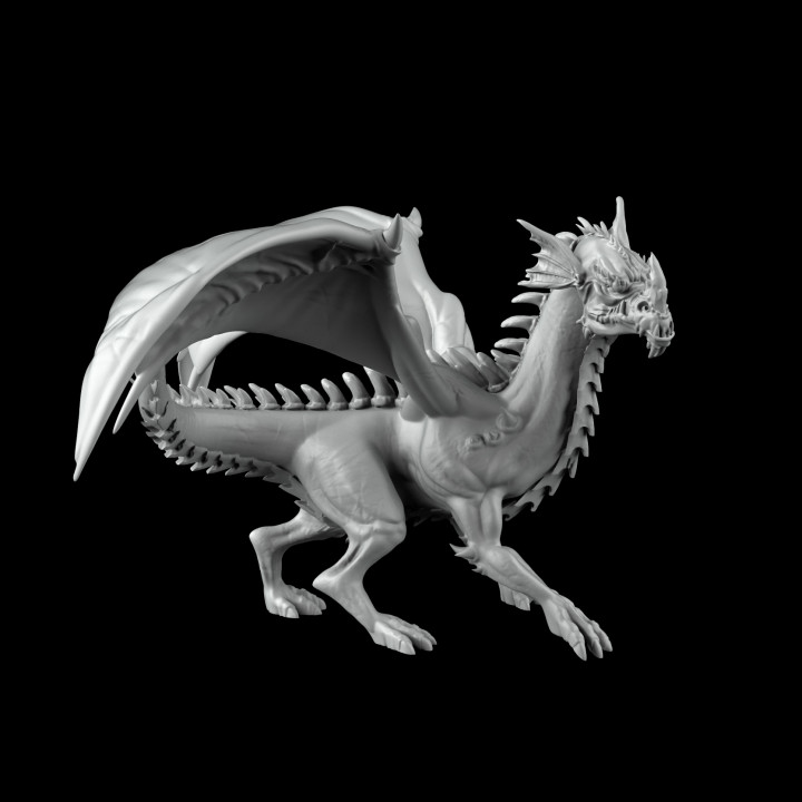 3D Printable Blue dragon by Crosslances