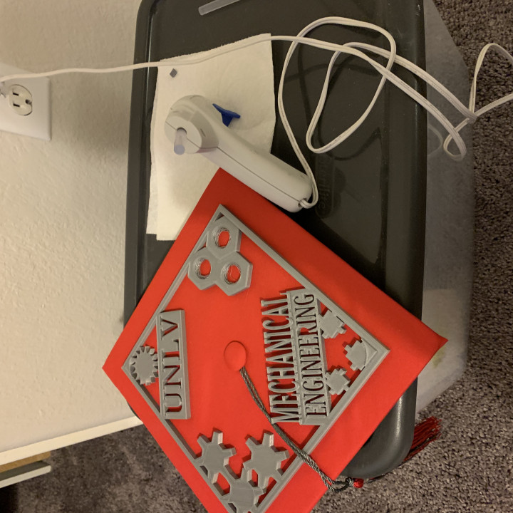 3D Printable UNLV Grad Cap Decor by Sabrina Russell