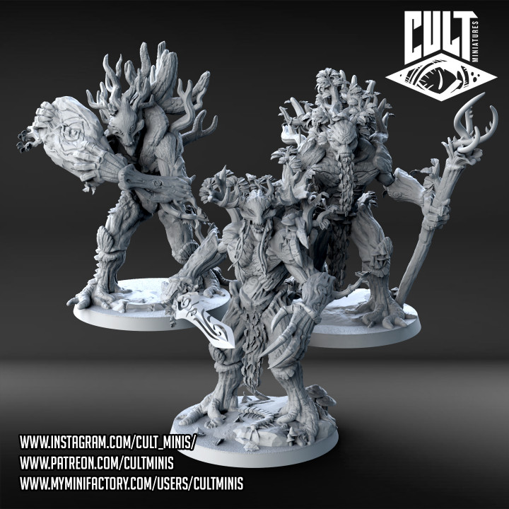 3D Printable Treefolks by Cult Miniatures