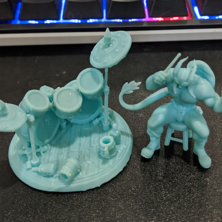 3D Printable Styx The drummer by Twin Goddess Miniatures