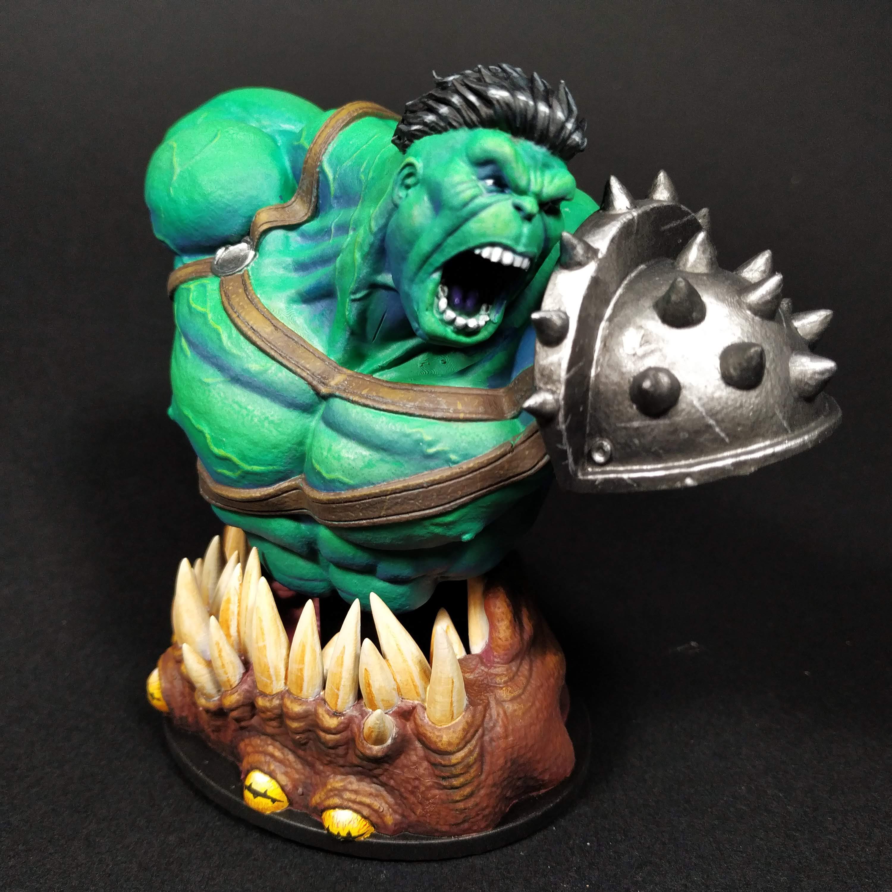 3D Printable Wicked Marvel Hulk 3d Bust: Avengers STL ready for ...