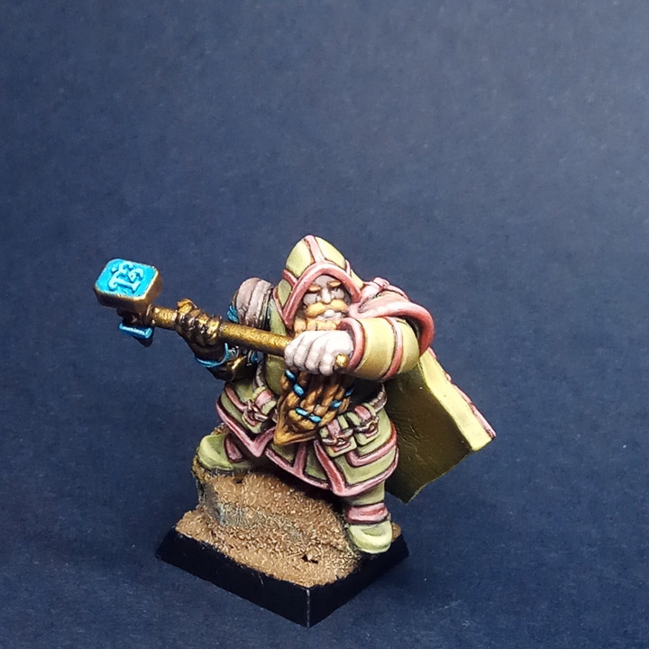 3D Print of Dwarf Cleric - Merchant Guilds by juryferretto