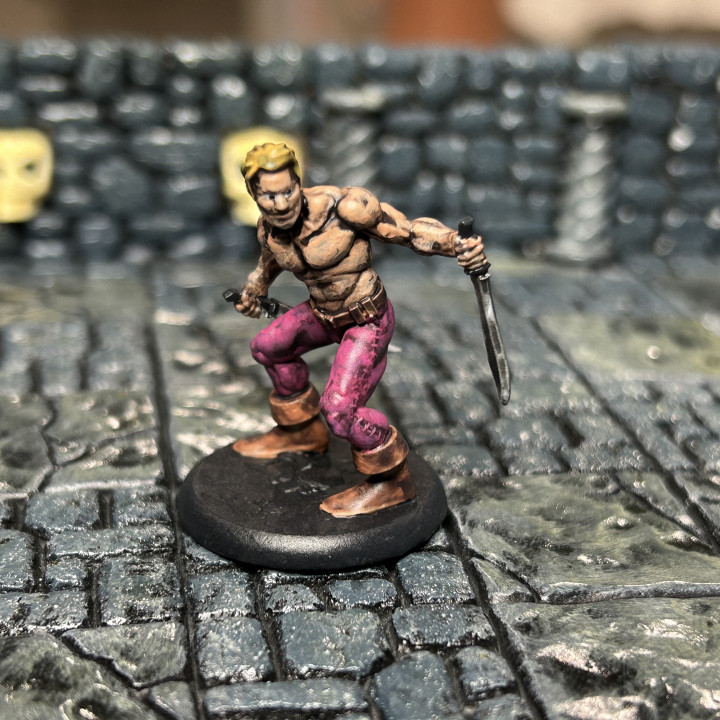 3D Print of FREE Dual Wielder A PRE-SUPPORTED by blackfalconky