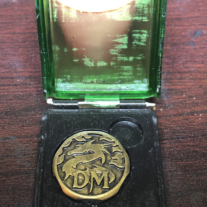 3D Print of The Dungeon Master's Coin for D&D by BalasarGinglymus