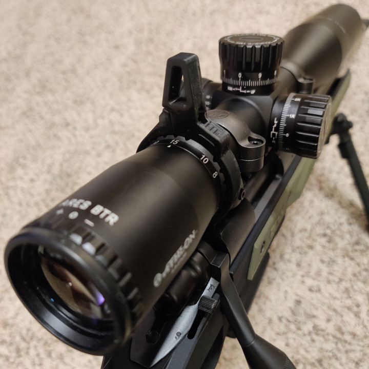 3D Printable Athlon Ares BTR Scope Throw Lever by Tyler