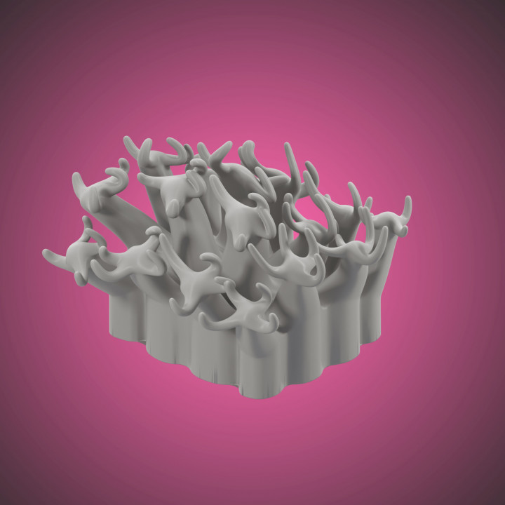 3D Printable Anemone 7 by Gothic Things