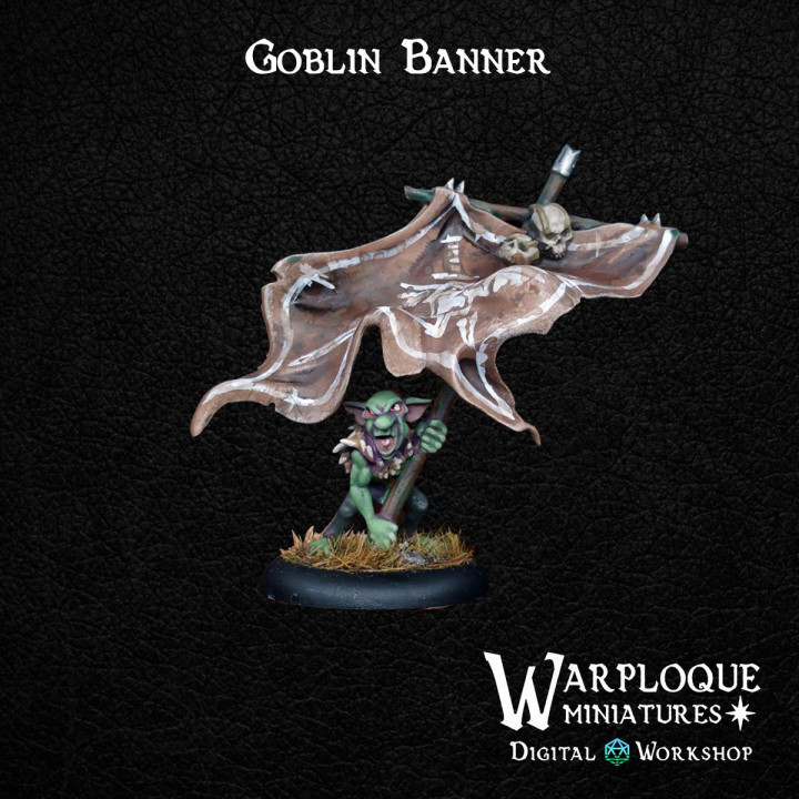 3D Printable Goblin Banner by Warp Miniatures