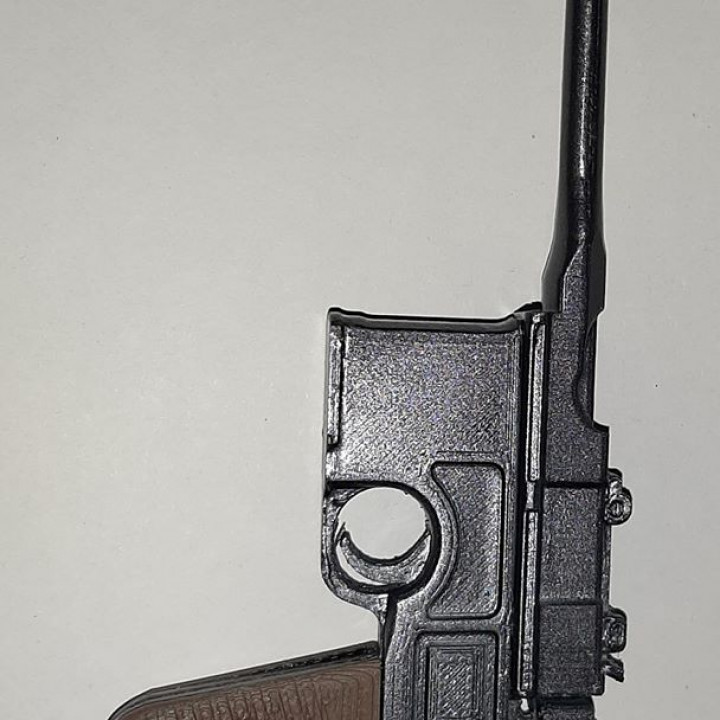 3D Print of Mauser C96 red9 (inkl. SLA - STL) - scale 1/4 by keithwalsh