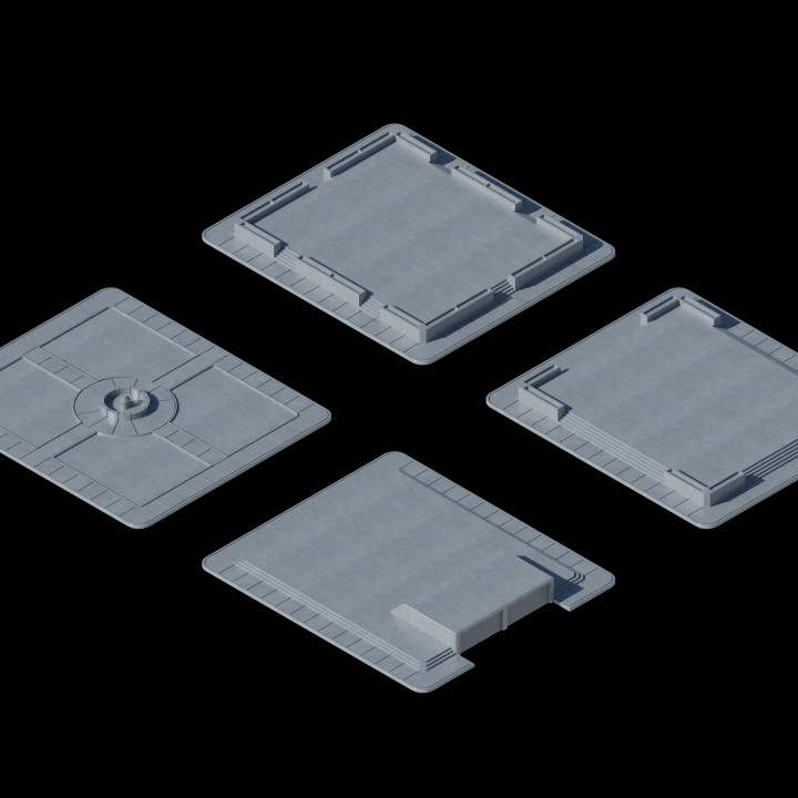 3D Printable City Block Pack 1 by Hardware Studios