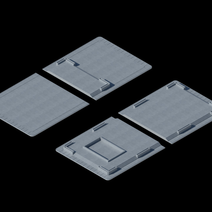 3D Printable City Block Pack 3 by Hardware Studios