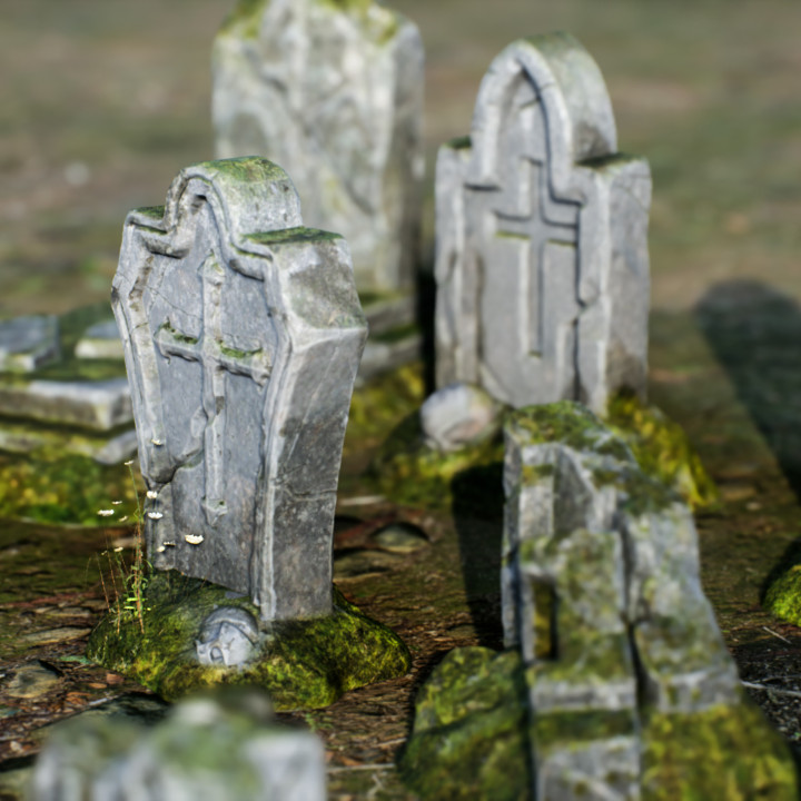 3D Printable Graves by Gothic Things