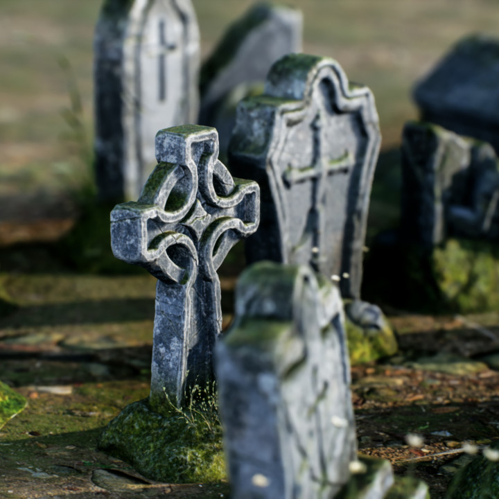 3D Printable Graves by Gothic Things
