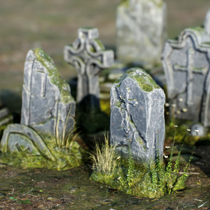 3D Printable Graves by Gothic Things