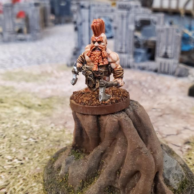 3D Printable Dwarf Slayer Double Axe Units by Kyoushuneko Miniatures