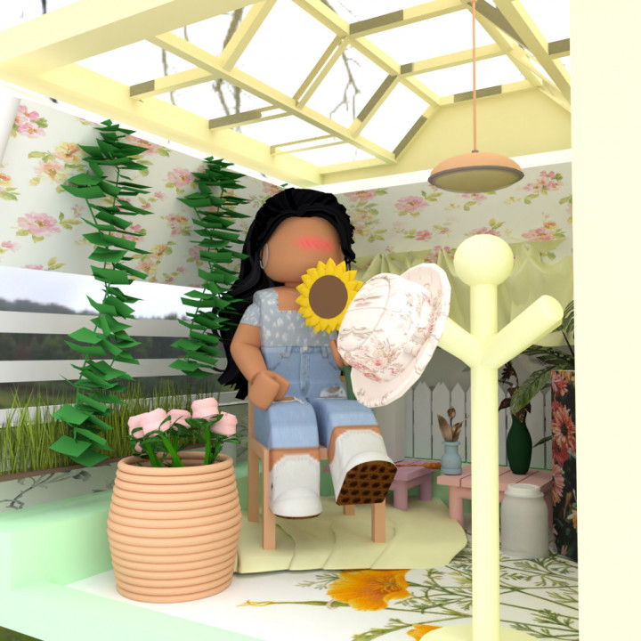 3D Printable Flowershop Roblox by Jobey