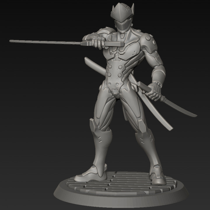 3D Printable Genji Fan Art - Free by Edge Miniatures