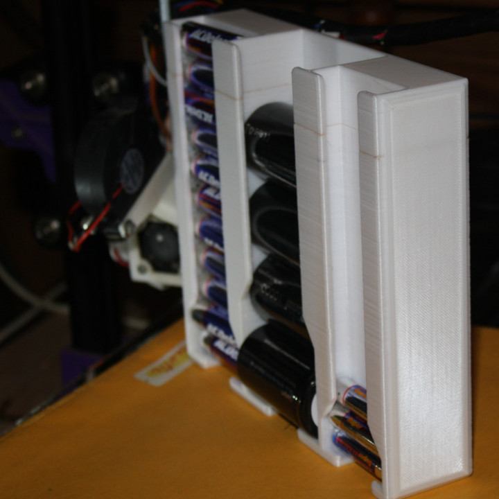 3D Printable FIFO Battery Dispenser - AA AAA D by Derek Tombrello