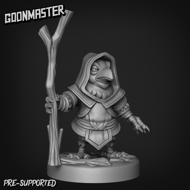 3D Printable Crow Staff by Goon Master