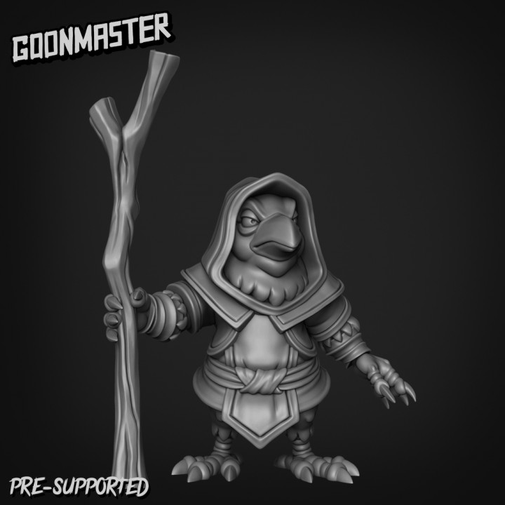 3D Printable Crow Staff by Goon Master