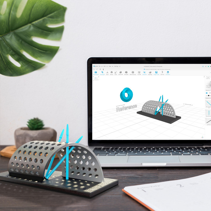 3D Printable Box Modeling | Mobius Strip for Pen by SelfCAD