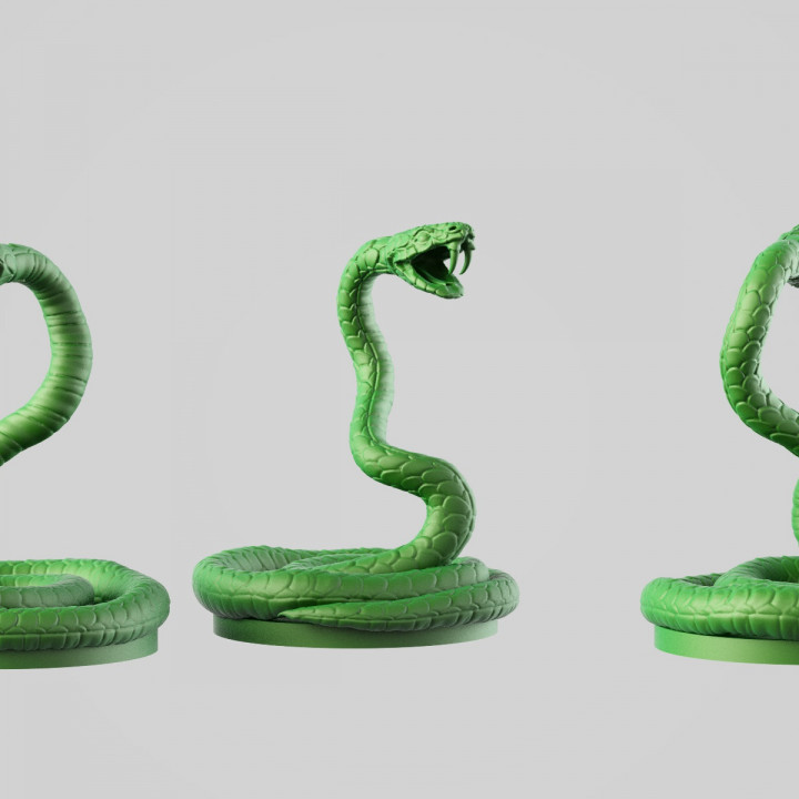 3D Printable Giant snake by Crosslances