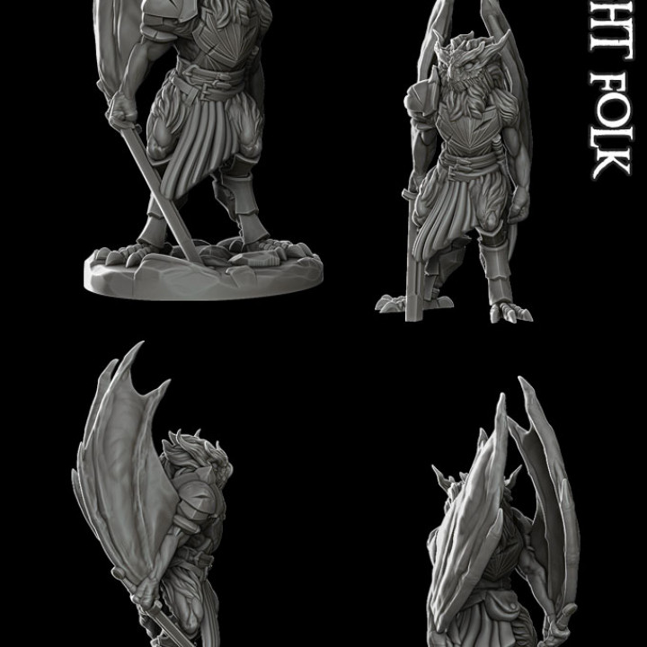 3D Printable Night Folk by RocketPigGames