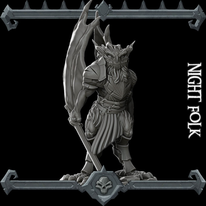 3D Printable Night Folk by RocketPigGames