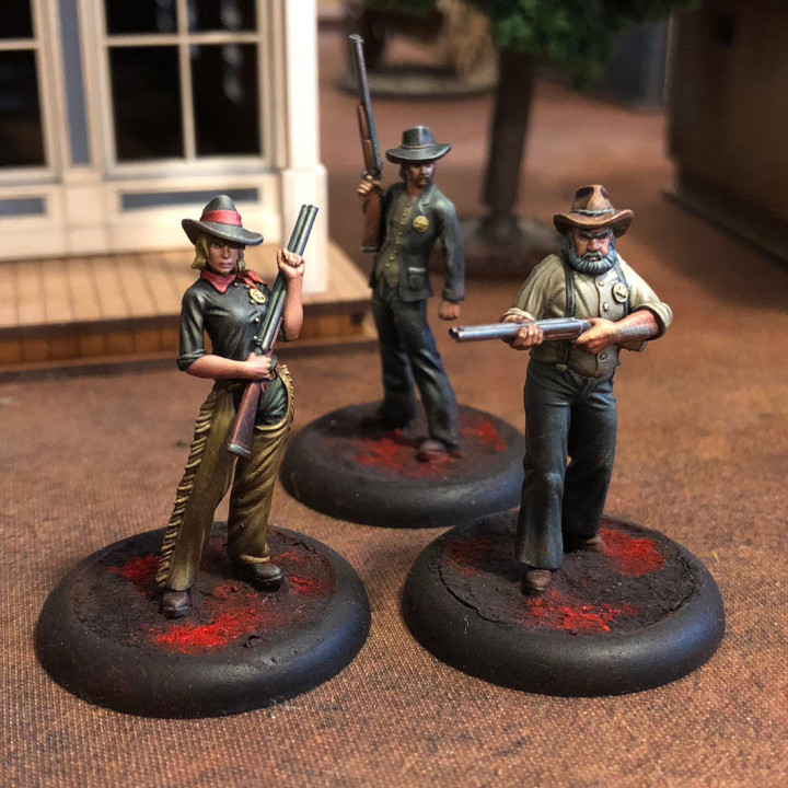 3D Printable Lawmen Deputy - Uncle Zeke by Gangfight Games