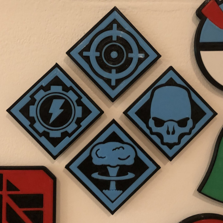3D Printable XCOM 2 Class Emblems by Stephen Pennington