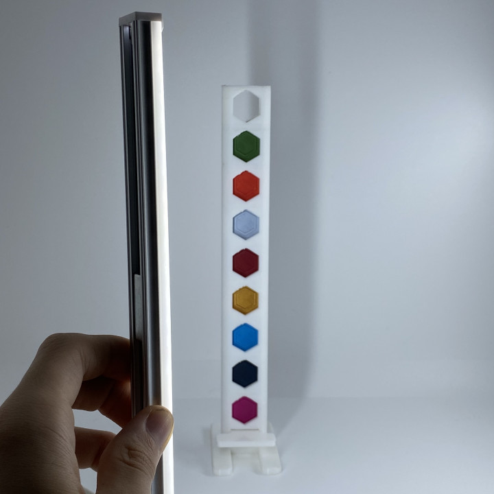 3D Printable D&D Initiative tracker by Tom Price