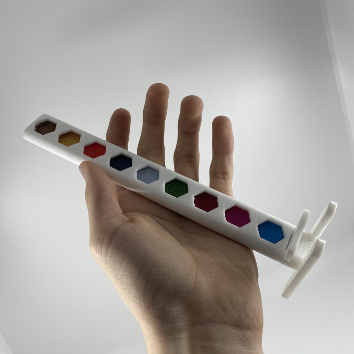 3D Printable D&D Initiative tracker by Tom Price