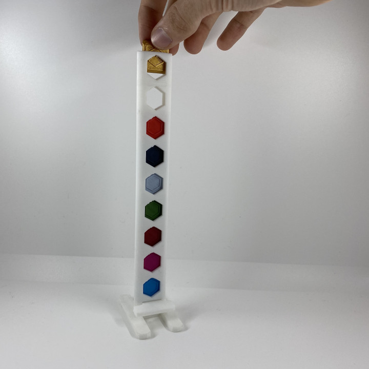 3D Printable D&D Initiative tracker by Tom Price