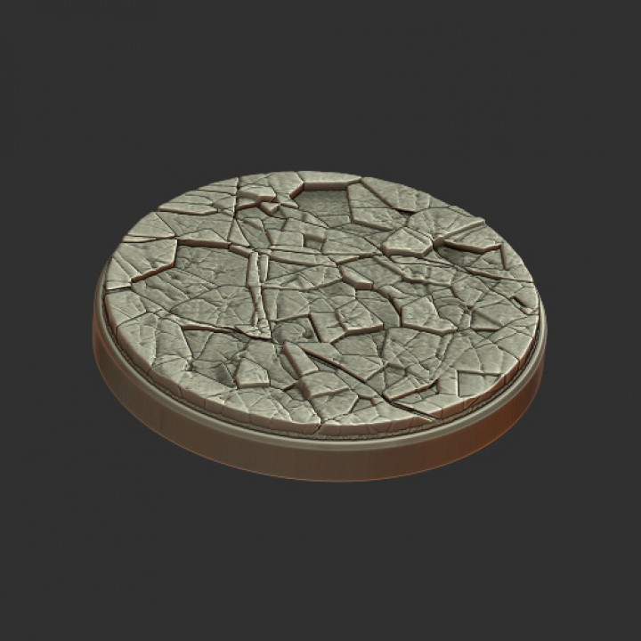 3D Printable Miniature Base # 59 50mm by Nick Gizelis